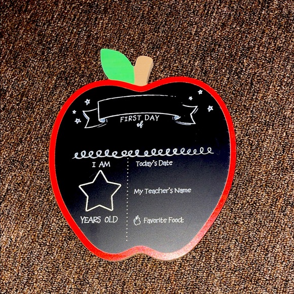 Other | Apple Shaped Chalkboard Sign | Poshmark